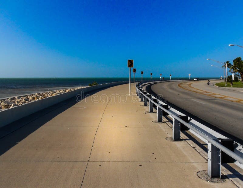 Open Oceanside Road in Key West Florida Stock Photo - Image of vacation ...