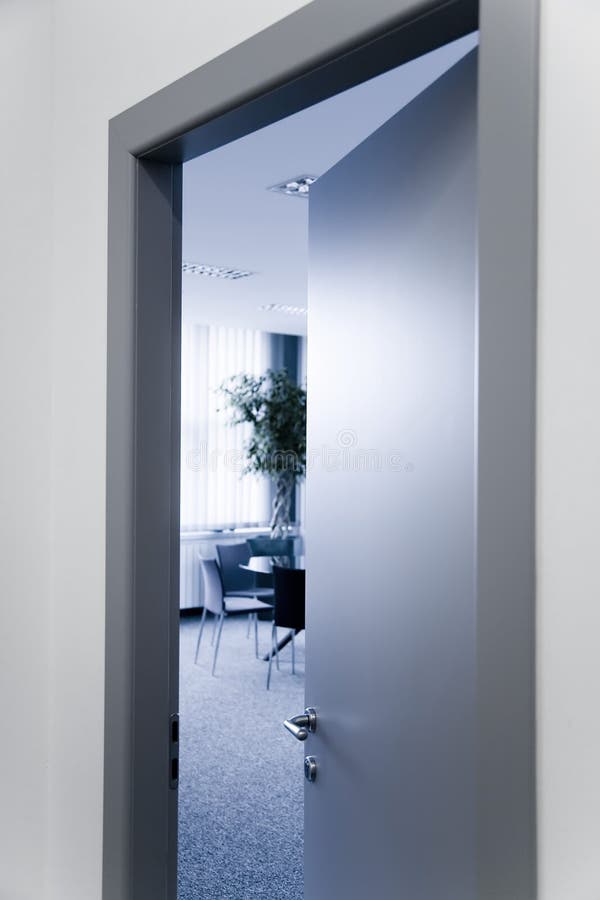 Open office door stock photo. Image of focus, chair, door - 51717384