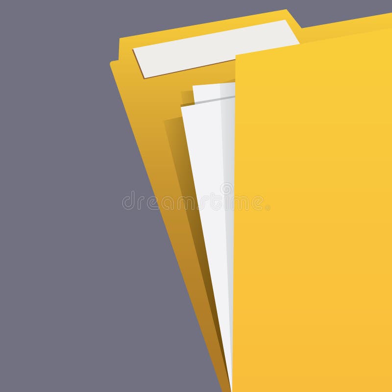 Open office folder stock vector. Illustration of office - 199526455