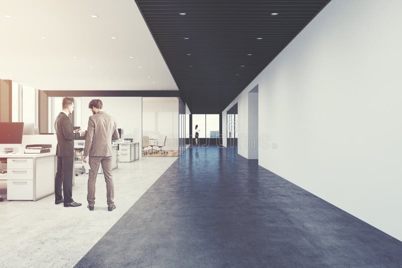 Open Office, Loft, Front View, People Stock Photo - Image of internet ...