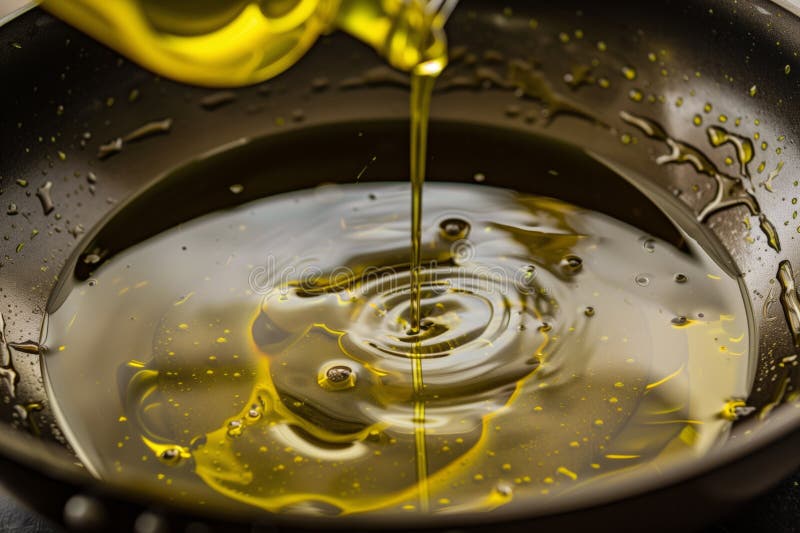 Open Oil Pan with Fresh Oil Stock Photo - Image of mechanic, engine ...