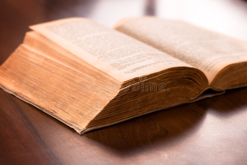 Open old book stock image. Image of brown, concept, library - 35299829