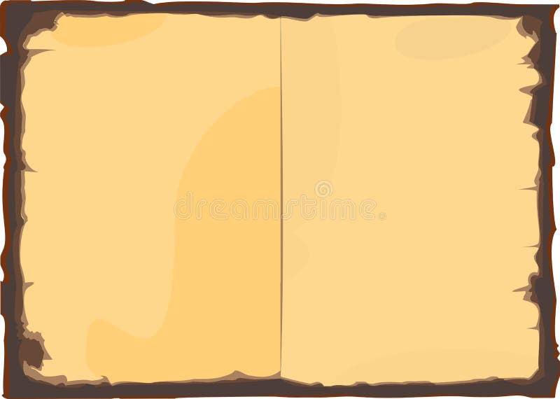 Open old book stock vector. Illustration of open, parchment - 33648297