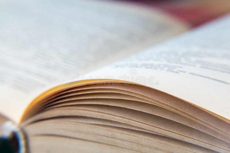 Open Old Book. Yellowed Pages. Paper Texture Stock Photo - Image of ...