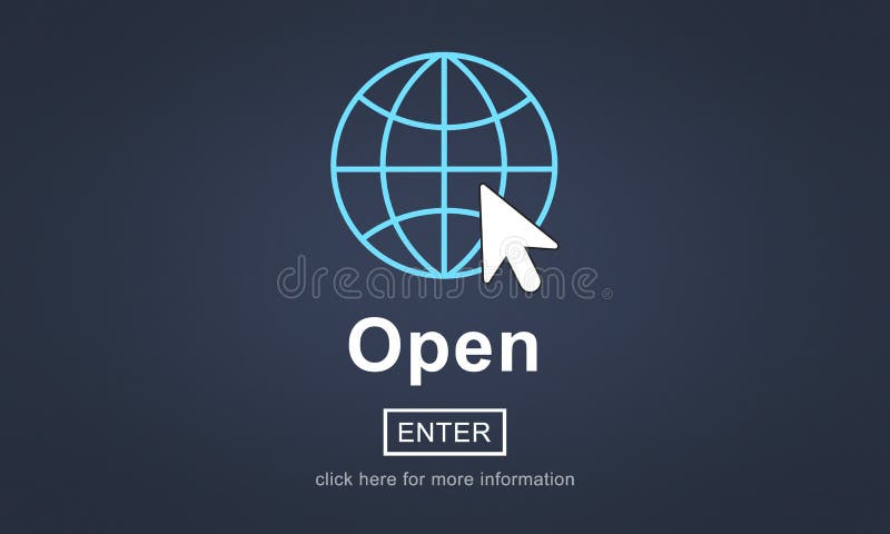 Open Opening Homepage Website Browsing Concept Stock Illustration ...