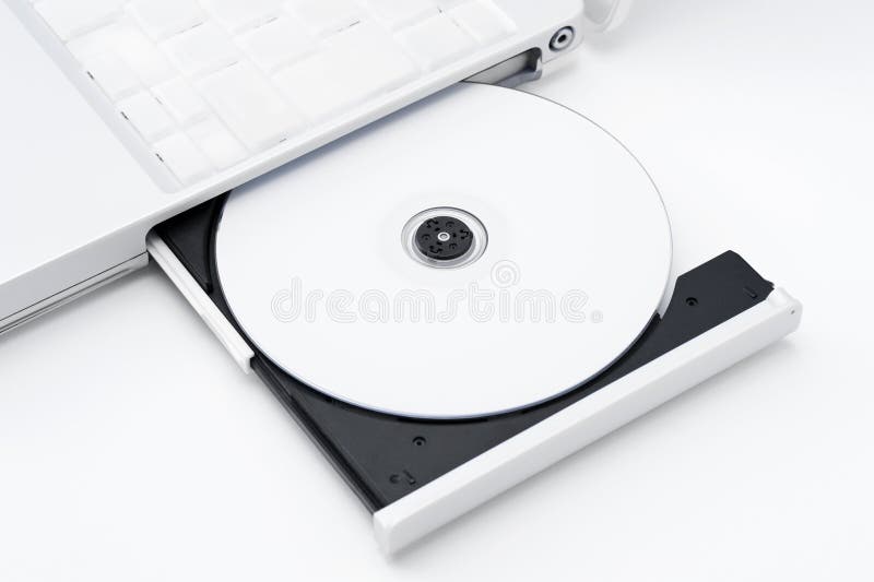 Open optical drive stock image. Image of writer, disk - 27851971