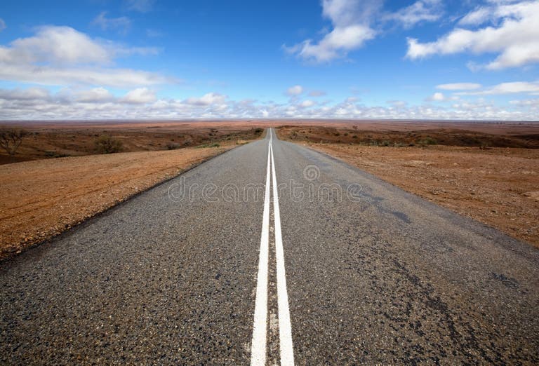 Open Outback Road stock photo. Image of cloudscape, landscape - 10346214