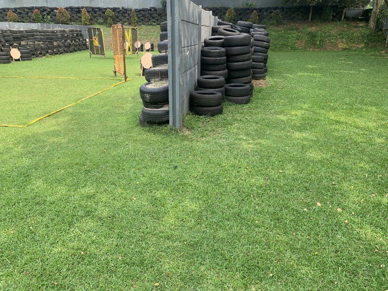 Open Outdoor Shooting Range Stock Photo - Image of outdoor, field ...