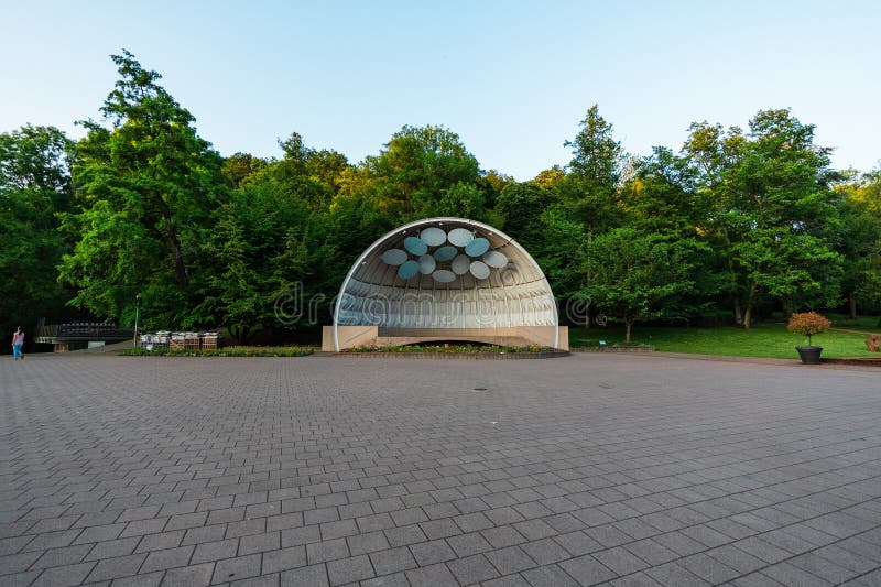 Open Outdoor Sound Stage and Public Viewing Space in a Park Environment ...