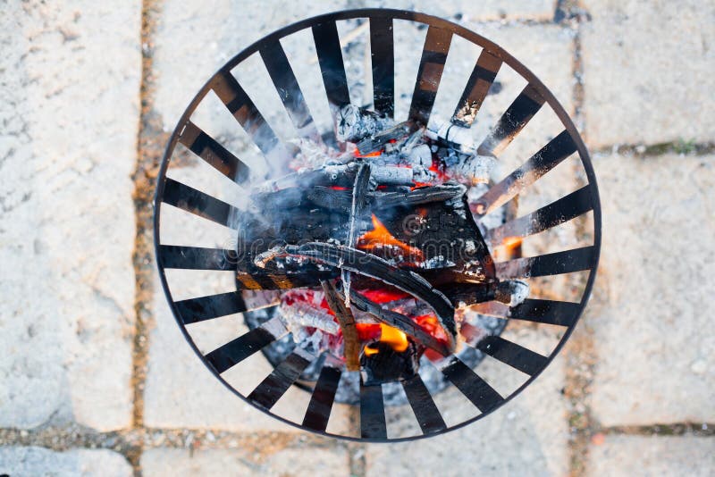 Open, outdoors fireplace. stock photo. Image of colorful - 55743056