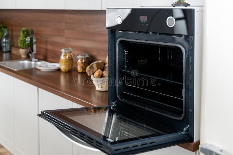 Open oven stock image. Image of cooker, appliance, contemporary - 180642935