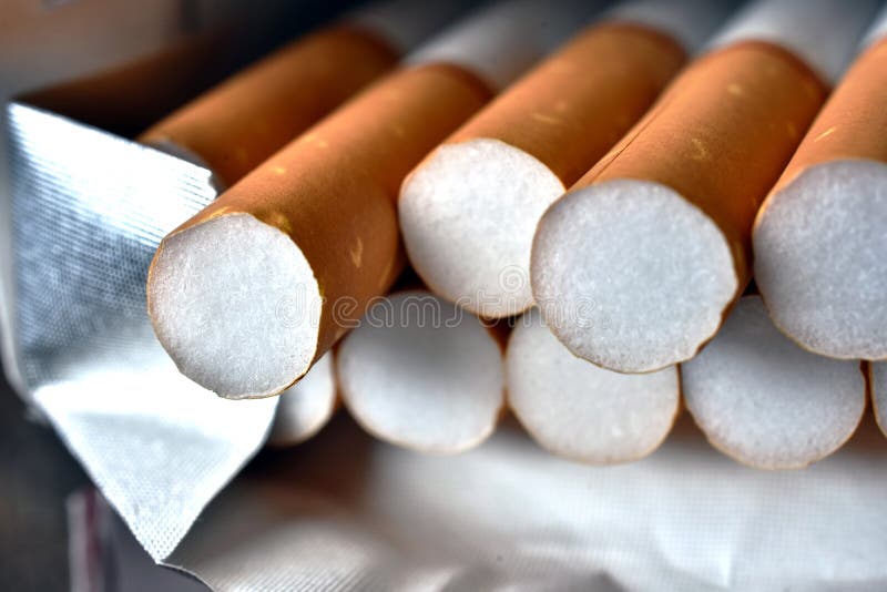 Open Package of Cigarettes stock image. Image of filter - 114324807