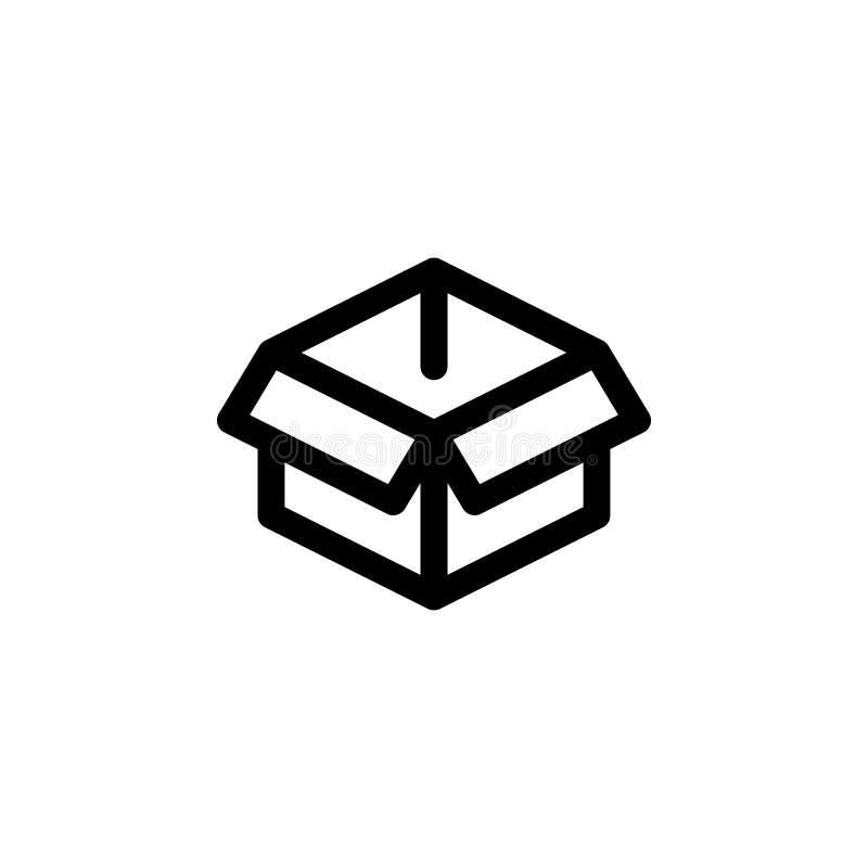 Open Package Icon stock vector. Illustration of isolated - 181376412