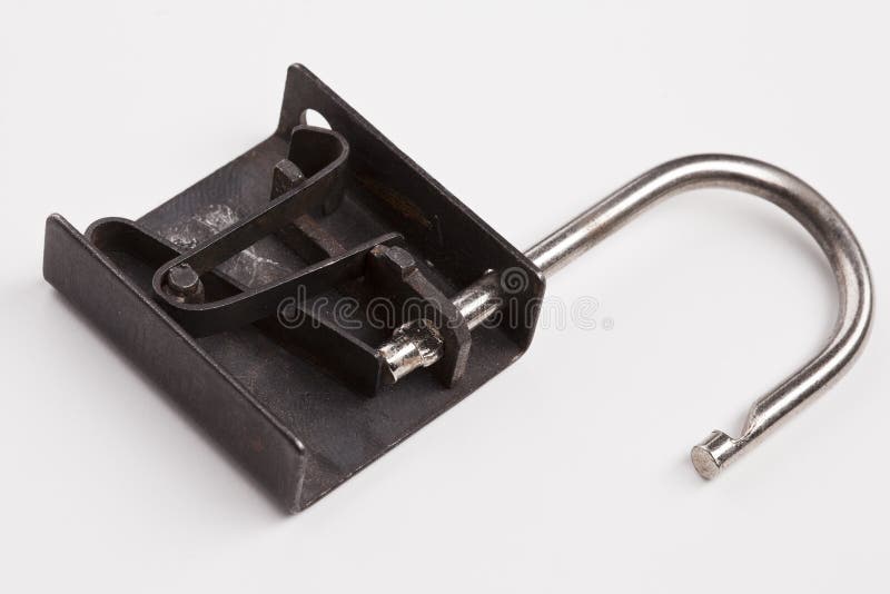 Open padlock stock photo. Image of isolated, gritty, antique - 14405146