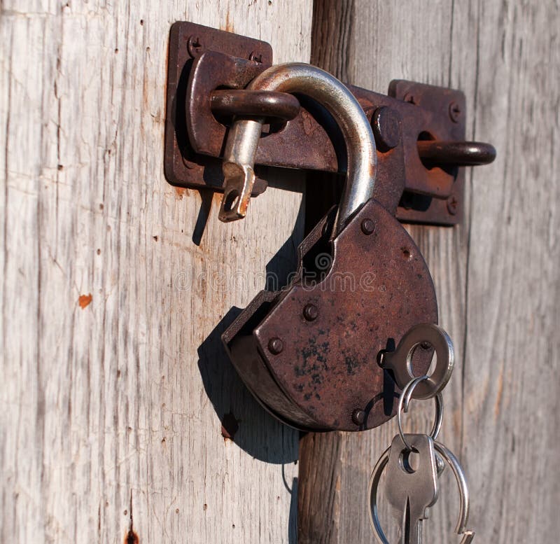 Open padlock with keys. stock image. Image of iron, closeup - 35558539