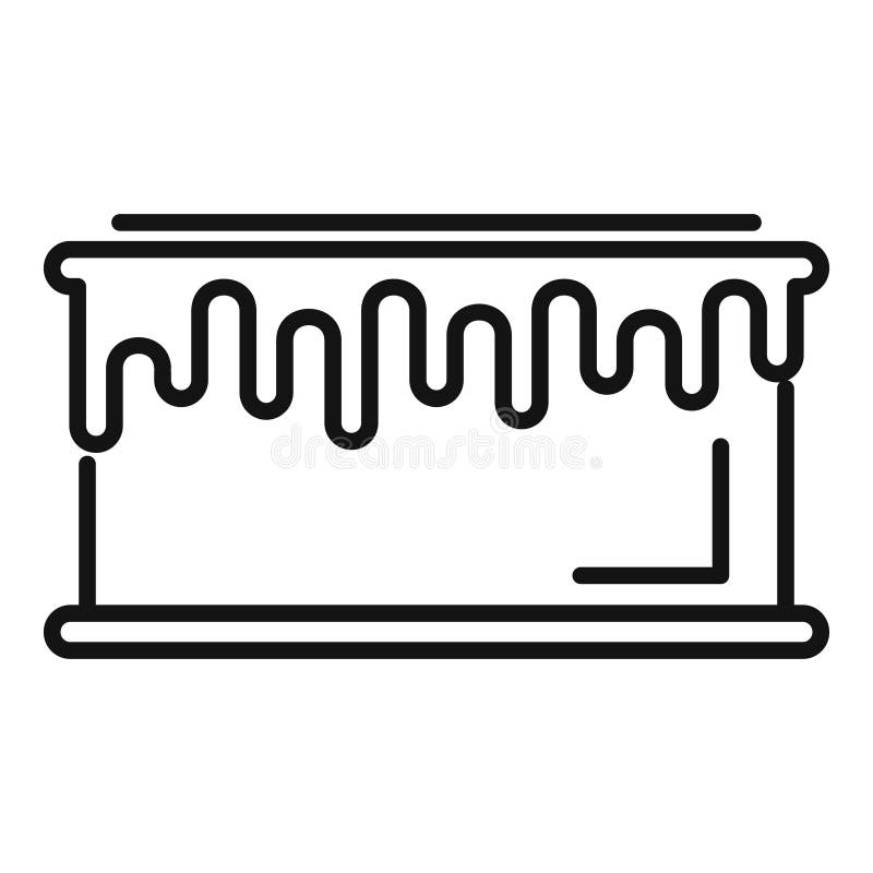 Open Paint Bucket Dripping Black Paint Line Art Icon Stock Vector ...