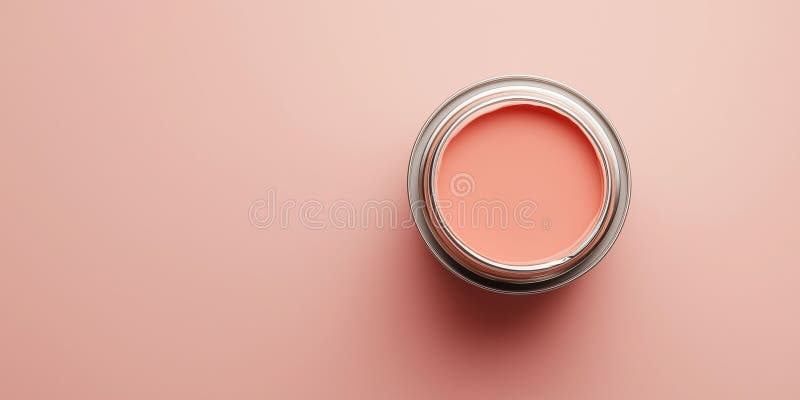 Open Paint Can with Pink Color on Clean Background, Artistic Expression ...