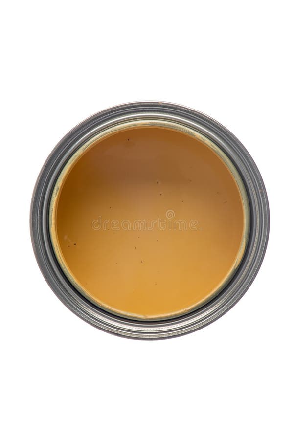 Can of Red Paint Top View stock image. Image of home - 88283043