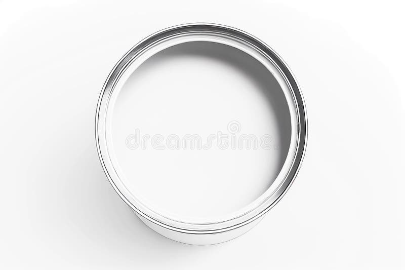 Open Paint Can with White Color. Generative Ai Stock Illustration ...