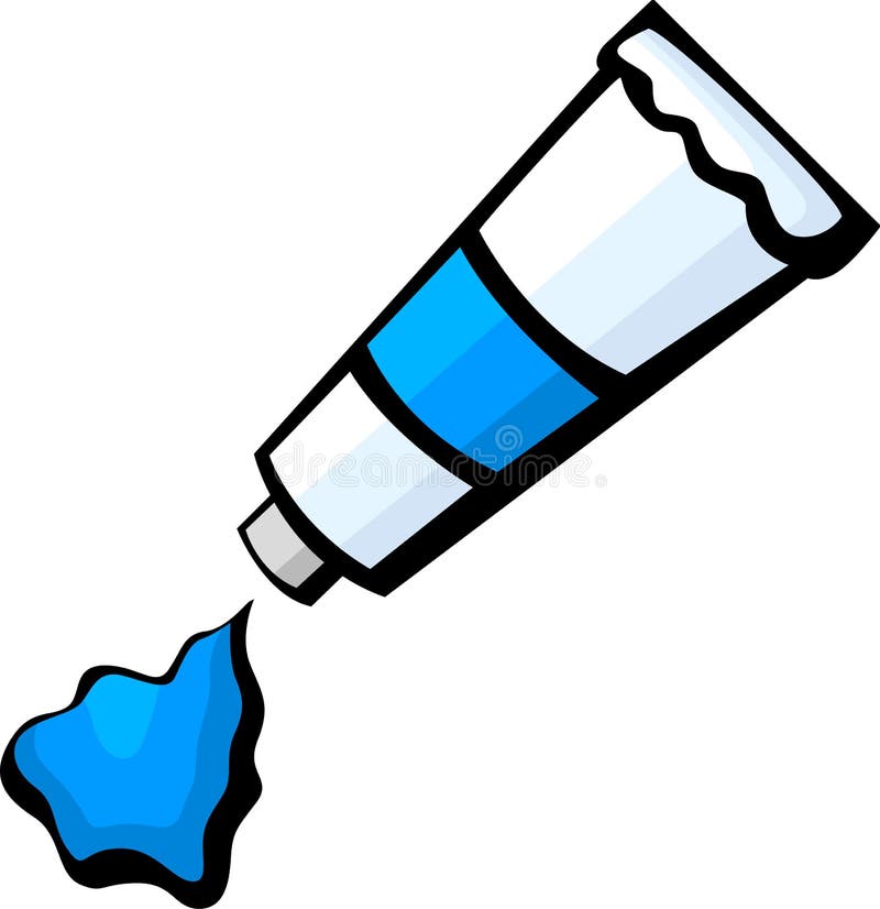 Open Paint Tube Vector Illustration Stock Vector - Illustration of ...