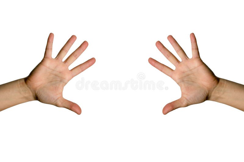 Open palm hand stock image. Image of fingers, demonstrate - 2386721