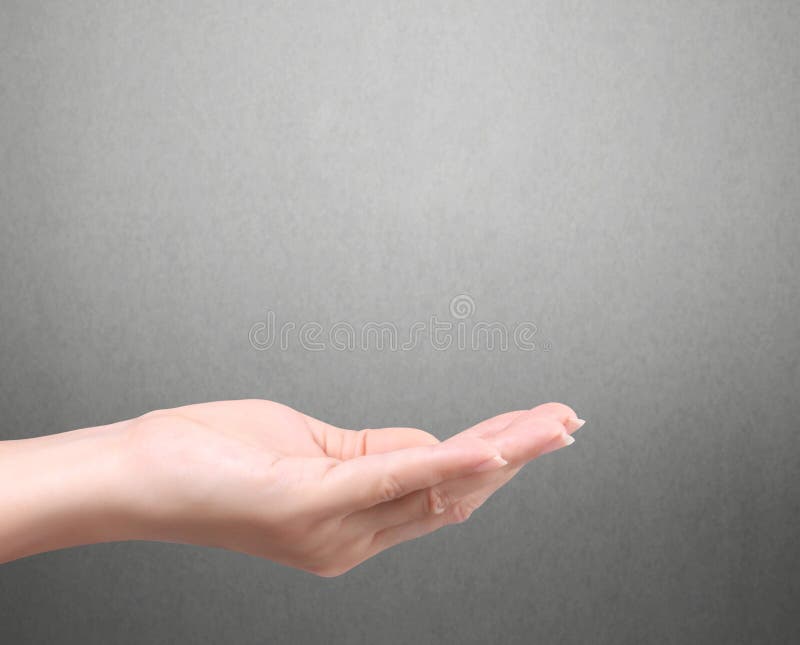 Open Palm Hand Gesture Isolated Stock Illustration - Illustration of ...