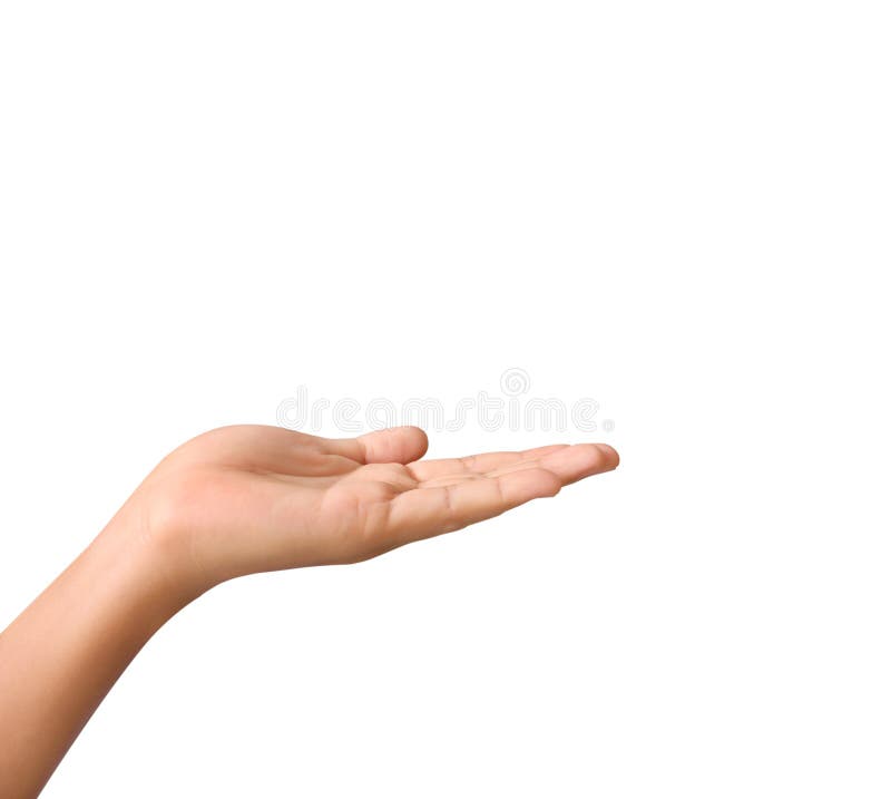 Open palm hand gesture stock photo. Image of human, finger - 65746538