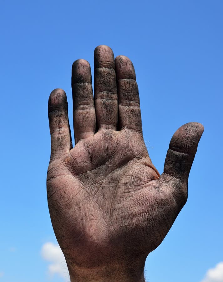 Open Palm of a Man`s Right Hand Stock Photo - Image of male, body: 98105394