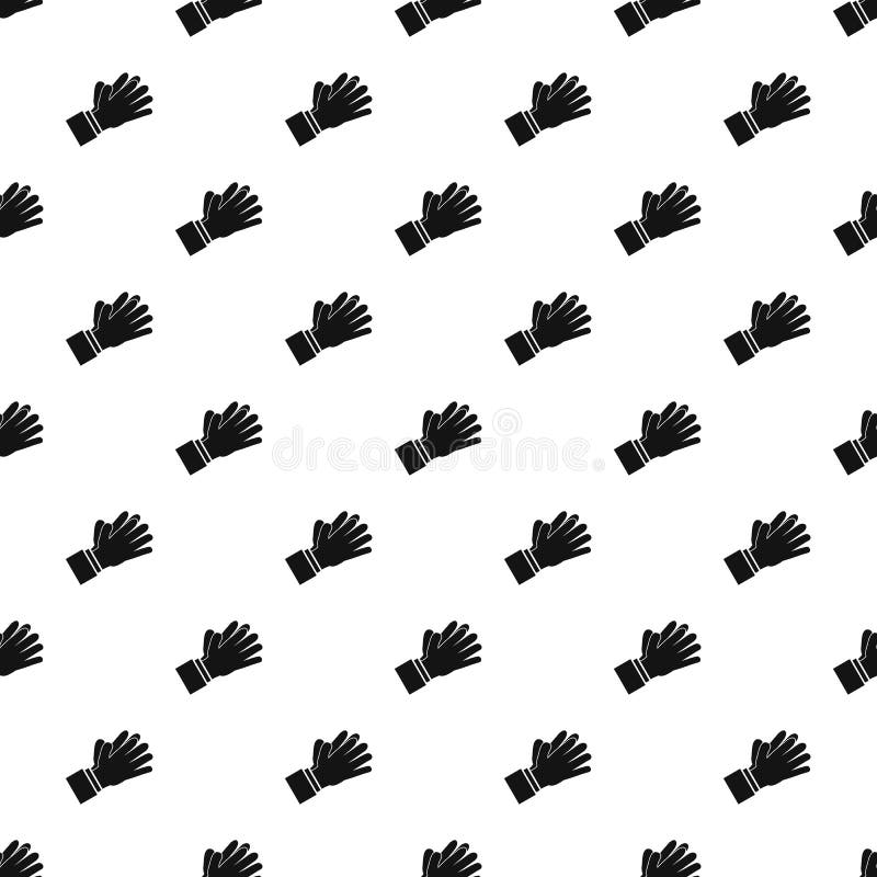 Open Palm Pattern, Simple Style Stock Vector - Illustration of open ...