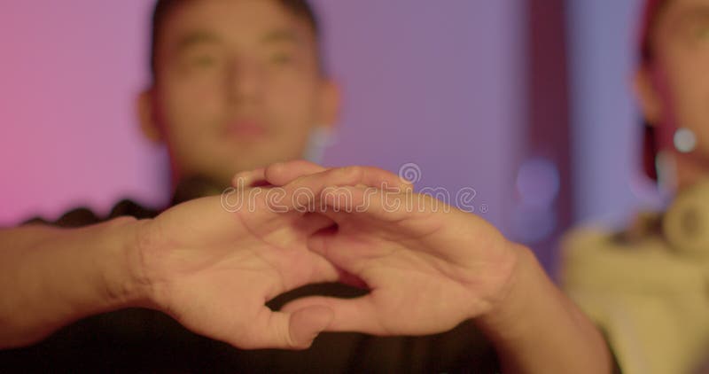 Ready To Start Playing Fingers and Hands before a Video Game Stock ...