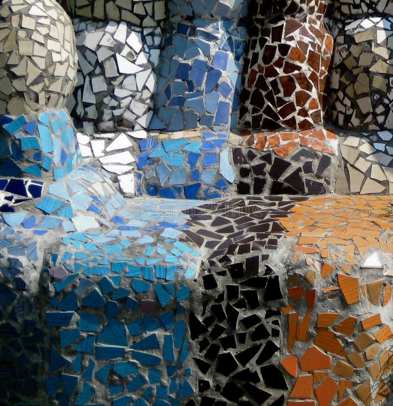 Open-palms-mosaic-bench Picture. Image: 87856745