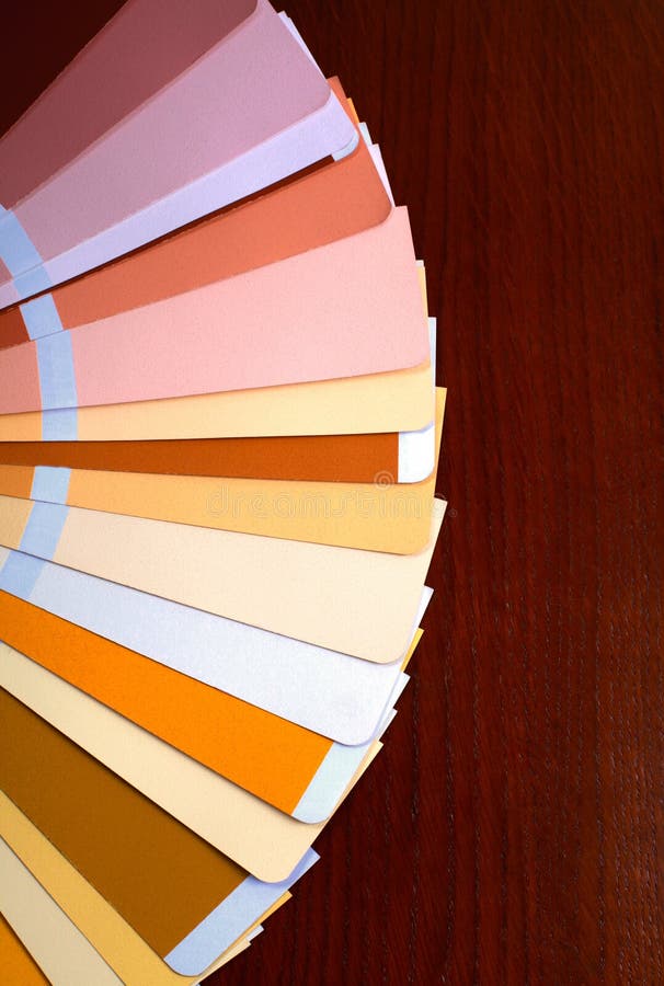 Open Pantone Sample Colors Catalogue. Stock Image - Image of colorful ...