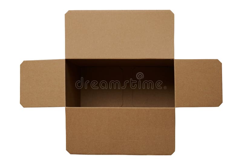 Open Paper Gift Box with Soft Filling Stock Photo - Image of fragile ...