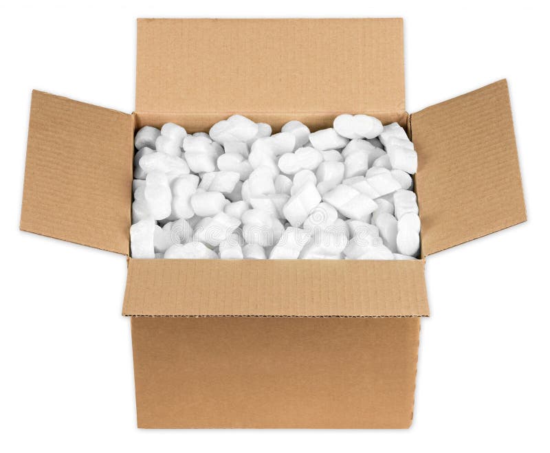 Open parcel stock image. Image of pellets, padding, deliver - 37269223