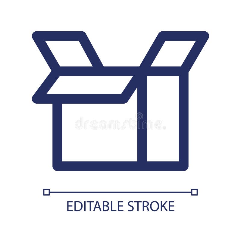 Parcel Linear Icon. Modern Outline Parcel Logo Concept on White Stock ...