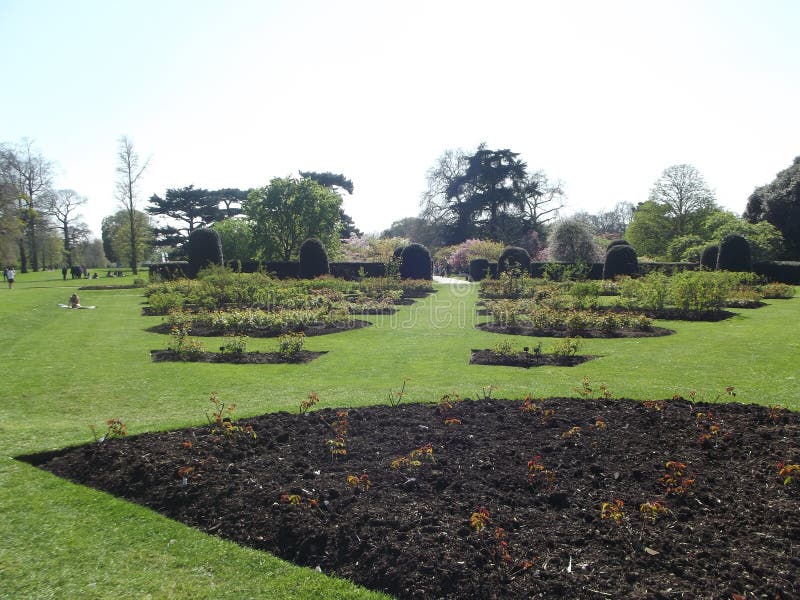Open Park stock image. Image of beds, park, open, trees - 90270925