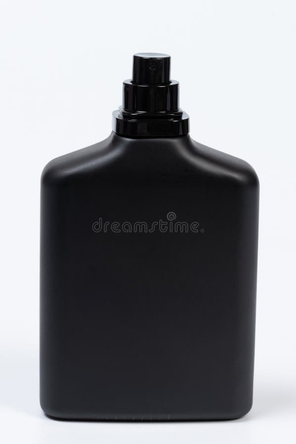 Black perfume spray bottle stock image. Image of product - 265621321