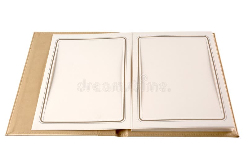 Open photo album stock image. Image of office, hardcover - 23023369