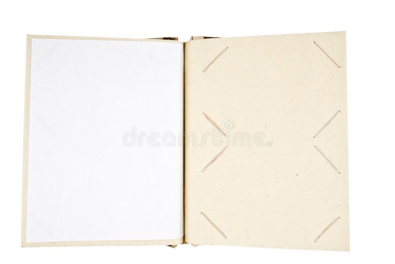Open photo album stock image. Image of isolated, white - 4393127