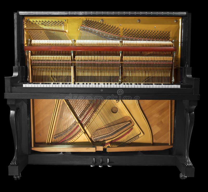 Open the piano stock photo. Image of music, class, hammer - 54028916