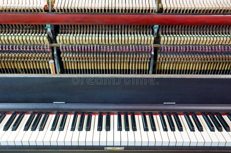 Inside the piano stock photo. Image of instrument, sound - 20907444