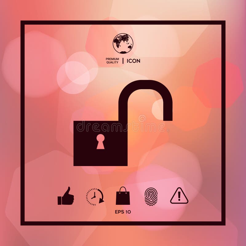 Open Pictogramsymbool vector illustratie. Illustration of illustratie ...