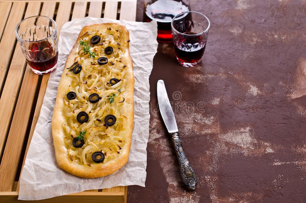 Open pie with onions stock image. Image of closeup, fresh - 84219075