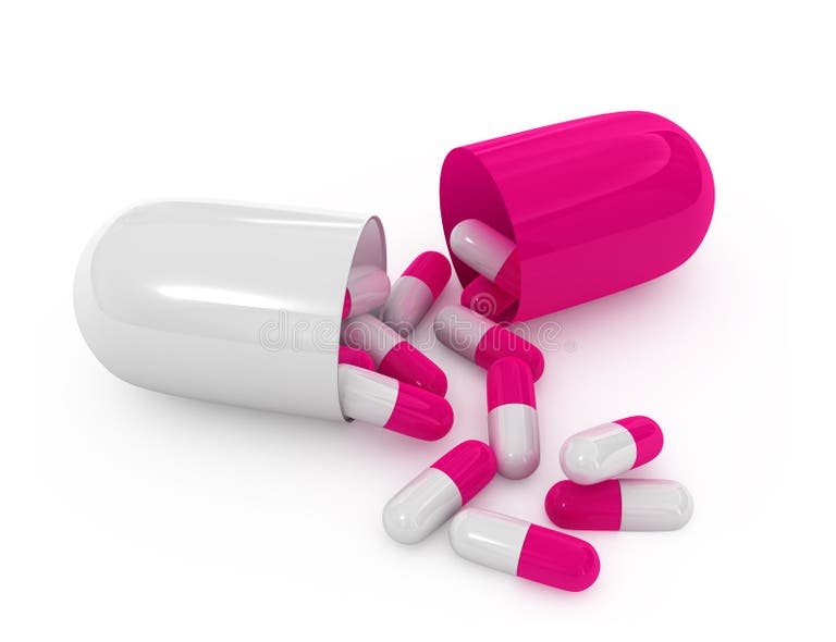 Open pill capsule stock illustration. Illustration of danger - 13978460