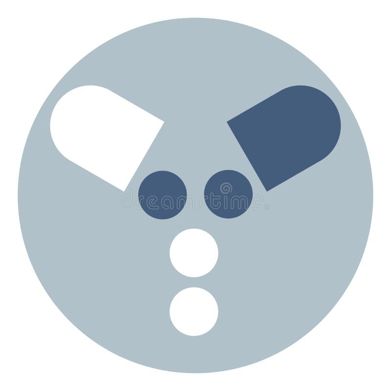 Open pill, icon stock vector. Illustration of prescription - 260371262