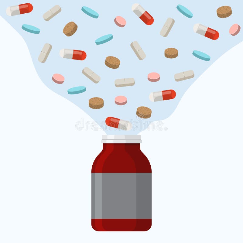 Tablets Spilling Stock Illustrations – 203 Tablets Spilling Stock ...