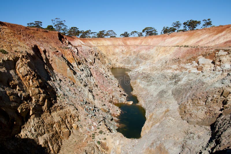 Open Pit - Australia stock photo. Image of nature, geology - 96222596