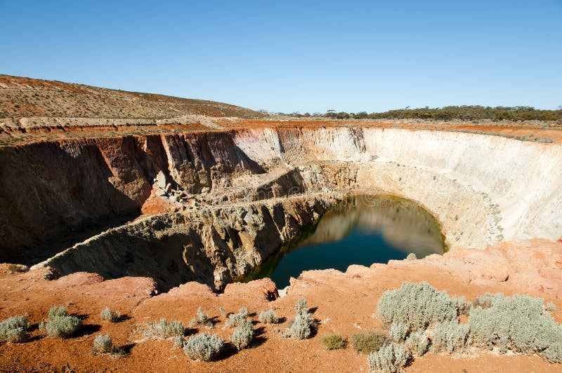 Open Pit - Australia stock image. Image of geological - 96222603