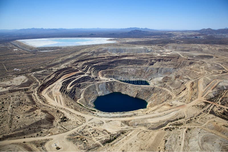 Open Pit Copper Mine stock photo. Image of tailings, southwest - 27188032