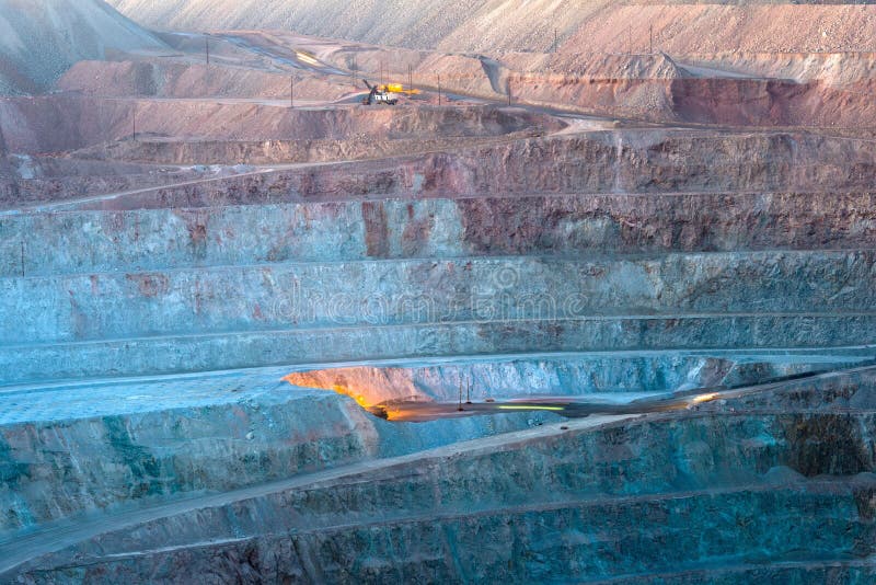 Open-pit copper mine stock photo. Image of industrial - 217812910